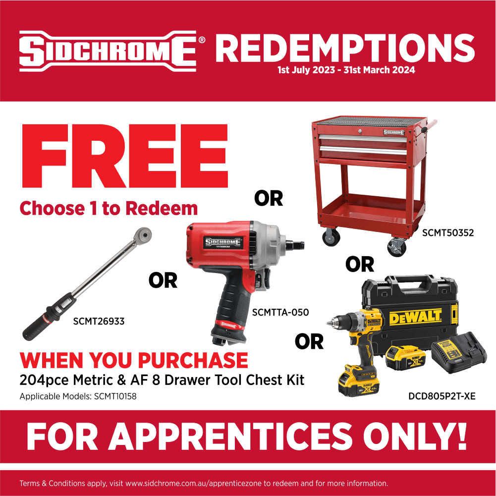 Sidchrome SCMT10158 204pce Metric & AF 8 Drawer Tool Chest Kit