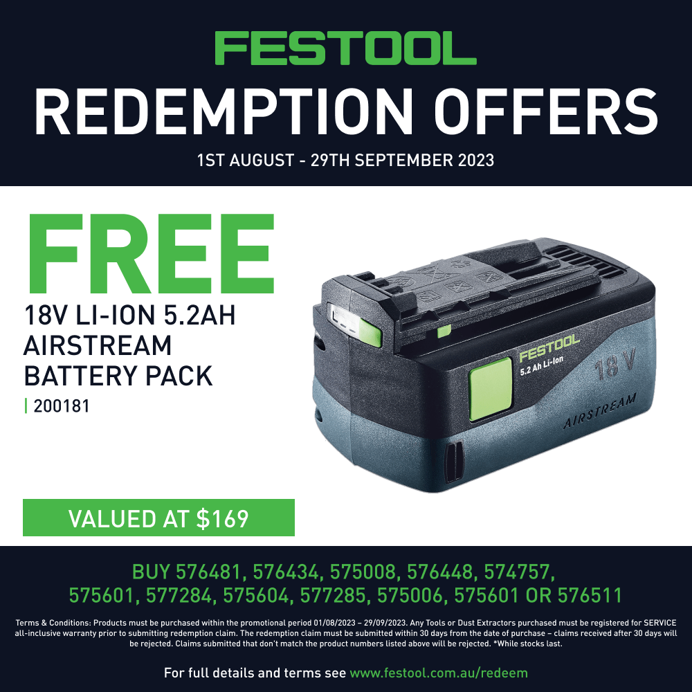 Festool C 18 Li 5.2Ah TCL6-Plus (575008) 18V 5.2Ah Li-ion Brushless ...