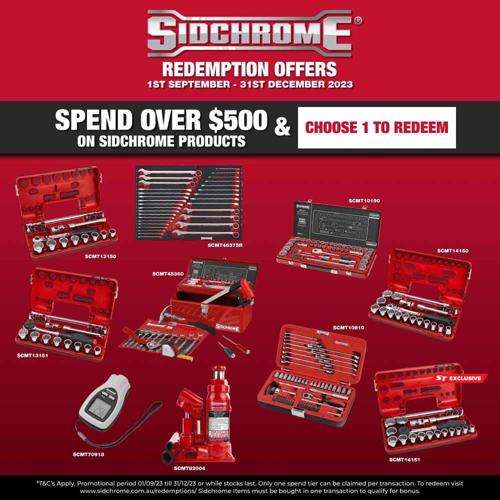 Sidchrome SCMT10160HR 204pce 13 Drawer Red Hyper Colour Series Tool ...