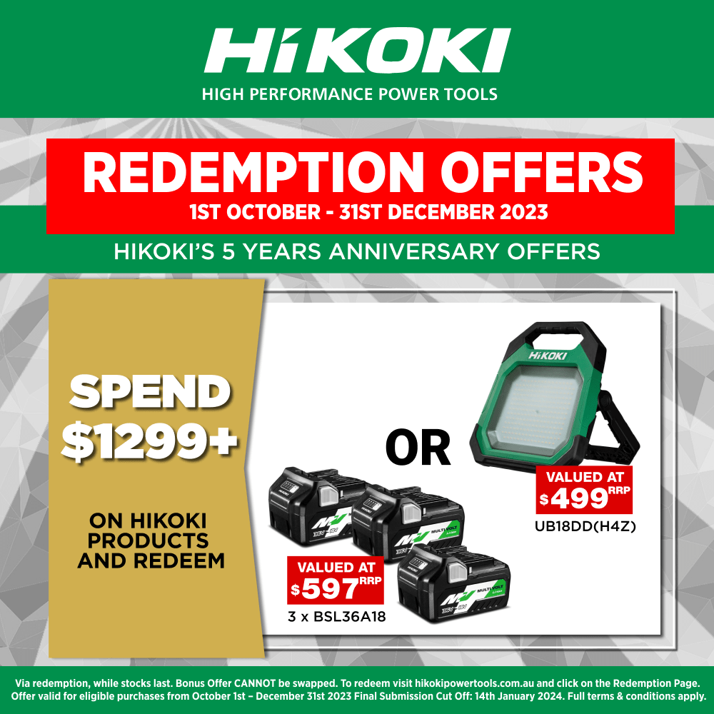 HiKOKI KC36DC(HRZ) 36V 2.5Ah Li-ion Cordless Brushless MultiVolt 2pce Combo Kit