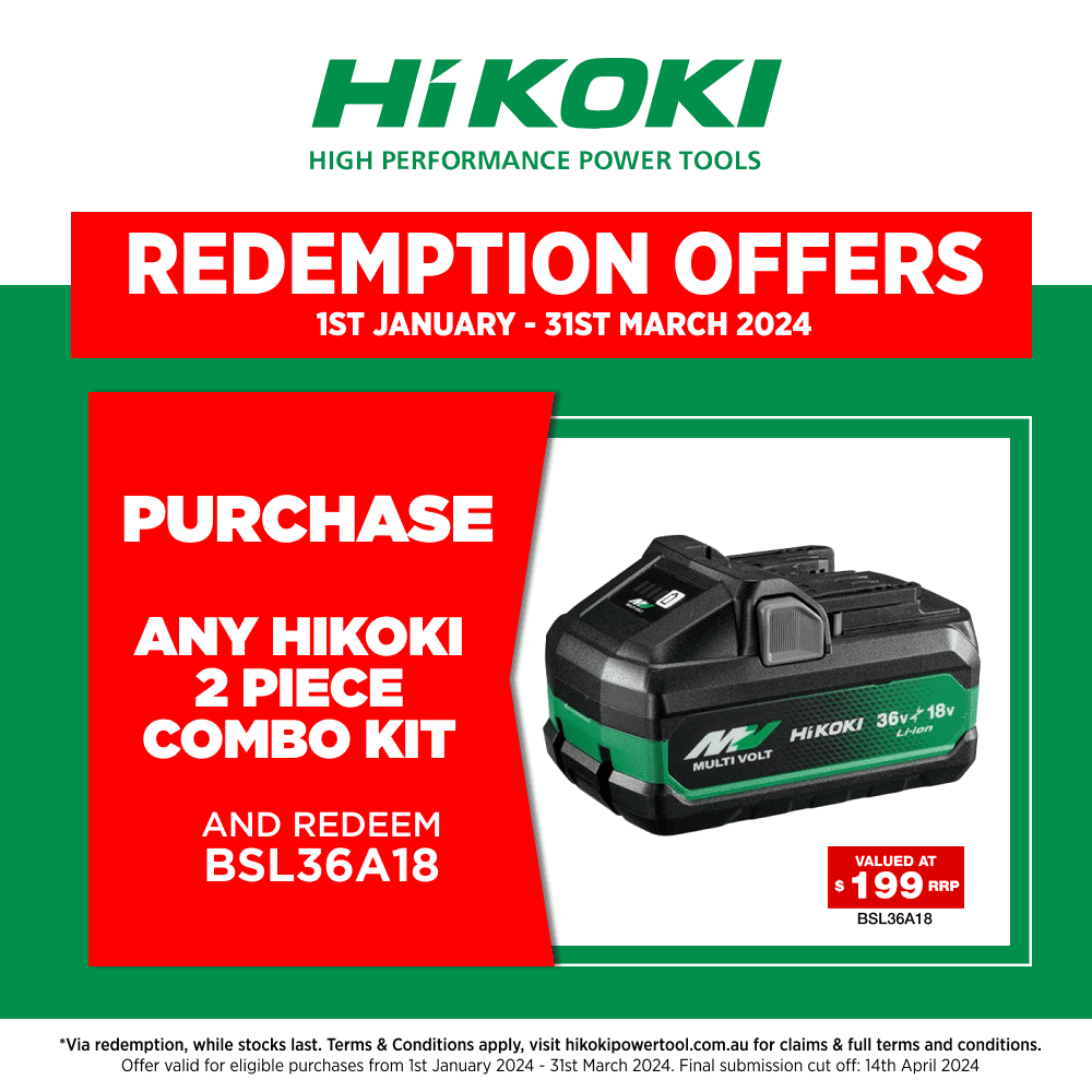 HiKOKI KC36DC(HRZ) 36V 2.5Ah Li-ion Cordless Brushless MultiVolt 2pce Combo Kit