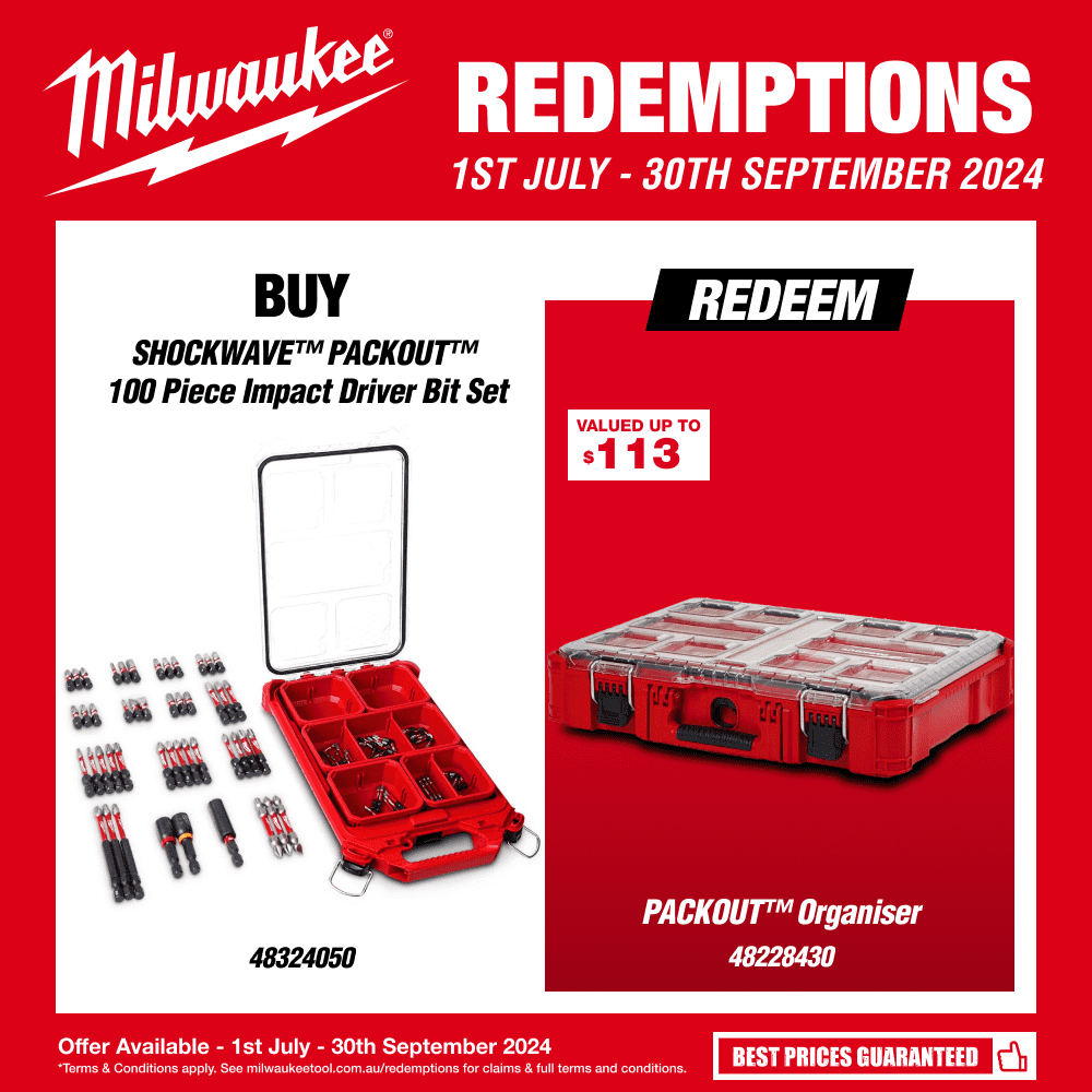 [Pre-Order] Milwaukee 48324050 100pce SHOCKWAVE PACKOUT Impact Driver ...