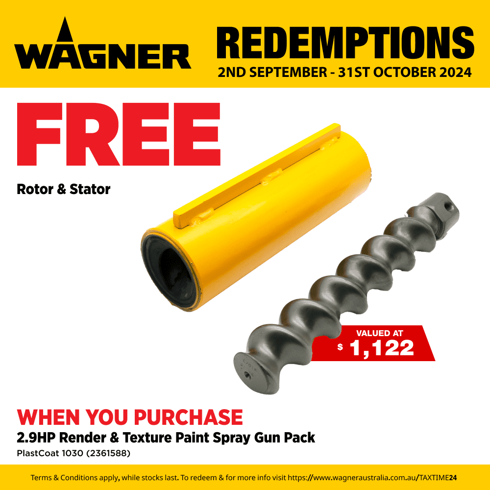 Wagner PlastCoat 1030 (2361588) 2.9HP Render & Texture Paint Spray Gun Pack