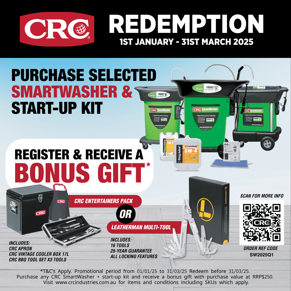 CRC SW-37-4 100L SmartWasher Mobile Heavyweight Parts Washer Kit