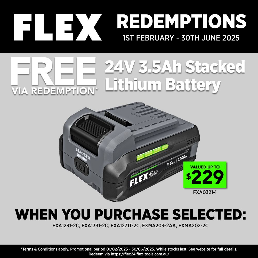 Flex FXA1231-2C 24V 5.0Ah Li-ion Cordless Brushless 13mm 2-Speed ...