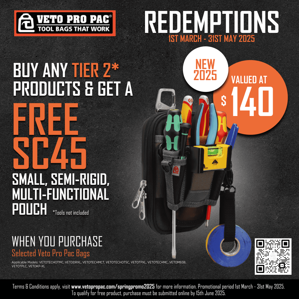 Veto Pro Pac TECH-MCT (VETOTECHMCT) 260mm x 210mm x 360mm HVAC Tech ...