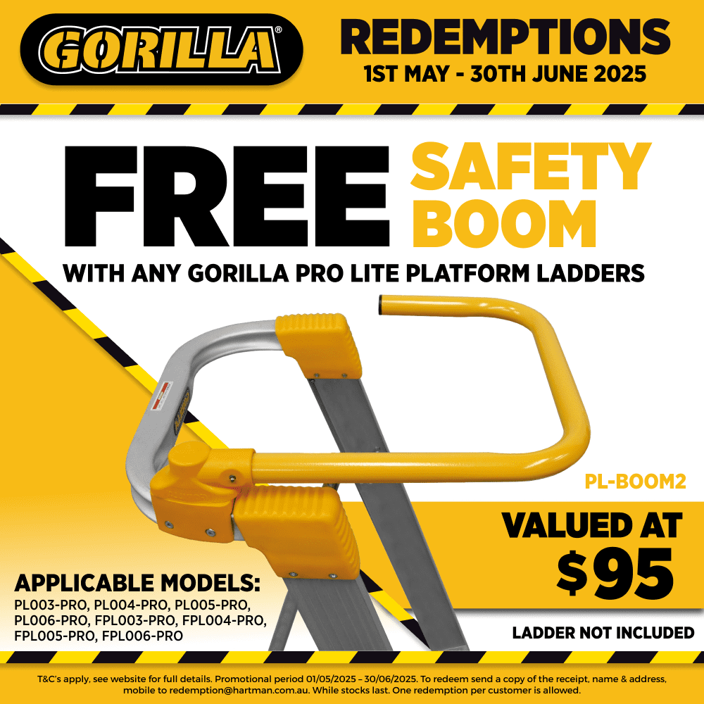 Gorilla FPL005-PRO PRO-LITE 1.5m 150kg 5-Step Fibreglass Industrial ...