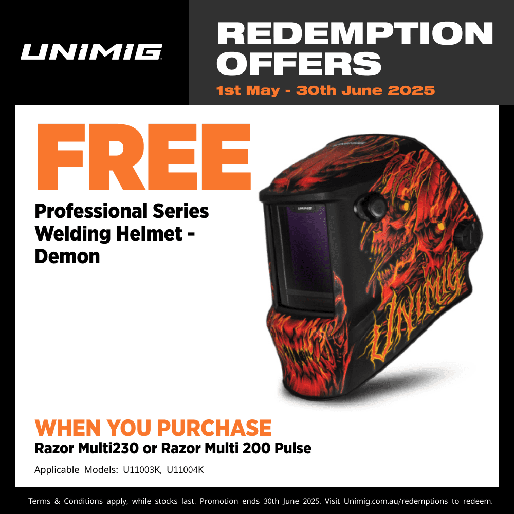 UNIMIG U11004K RazorWeld 4-in-1 Multi 230 AC/DC MIG/TIG/STICK Welder