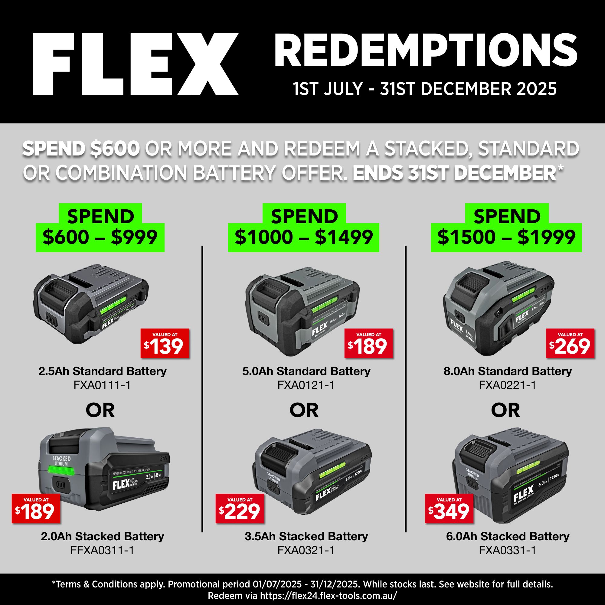 Flex FXA1231-2C 24V 5.0Ah Li-ion Cordless Brushless 13mm 2-Speed ...