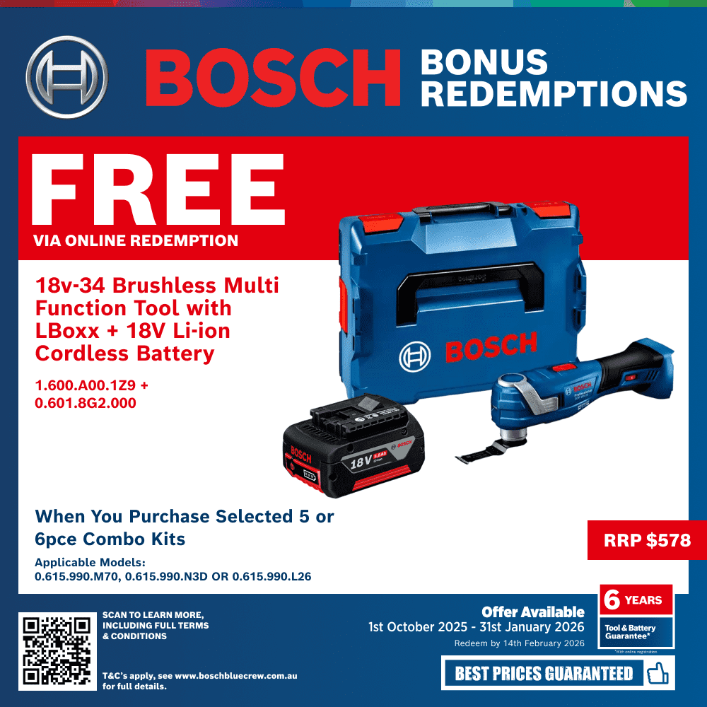 Bosch 0.615.990.N3D 18V 5.0Ah Li-ion Cordless Brushless 5pce Combo Kit