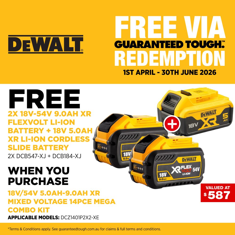 DeWalt DCZ1401P2X2-XE 18V/54V 5.0Ah-9.0Ah XR Mixed Voltage 14pce Mega ...